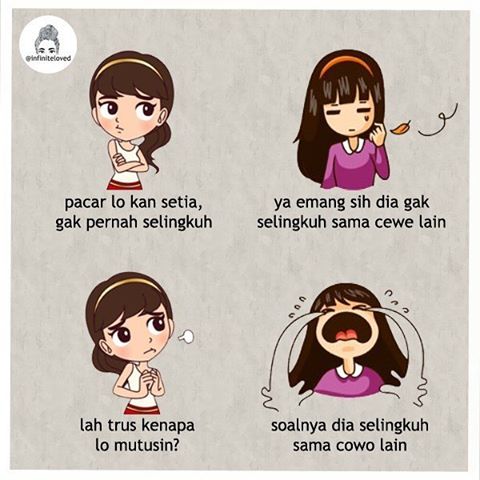 30 Meme Ilustrasi Gambar Kehidupan Cewek dan Cowok di Jaman Sekarang ...