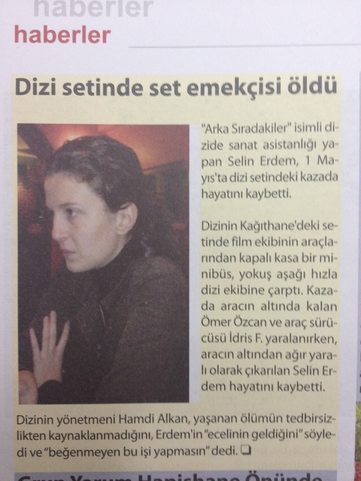 OYUN: Tavır, 1 Mayıs İşçi Bayramı'nda ölen Selin Erdem'i de haber yaptı!