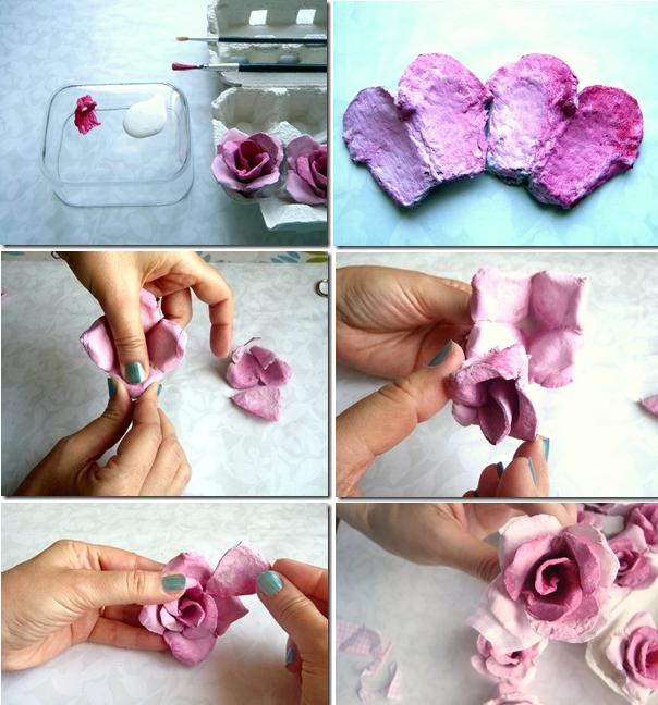 de Iaies?!: DIY: Roses from Eggs Cardboards...