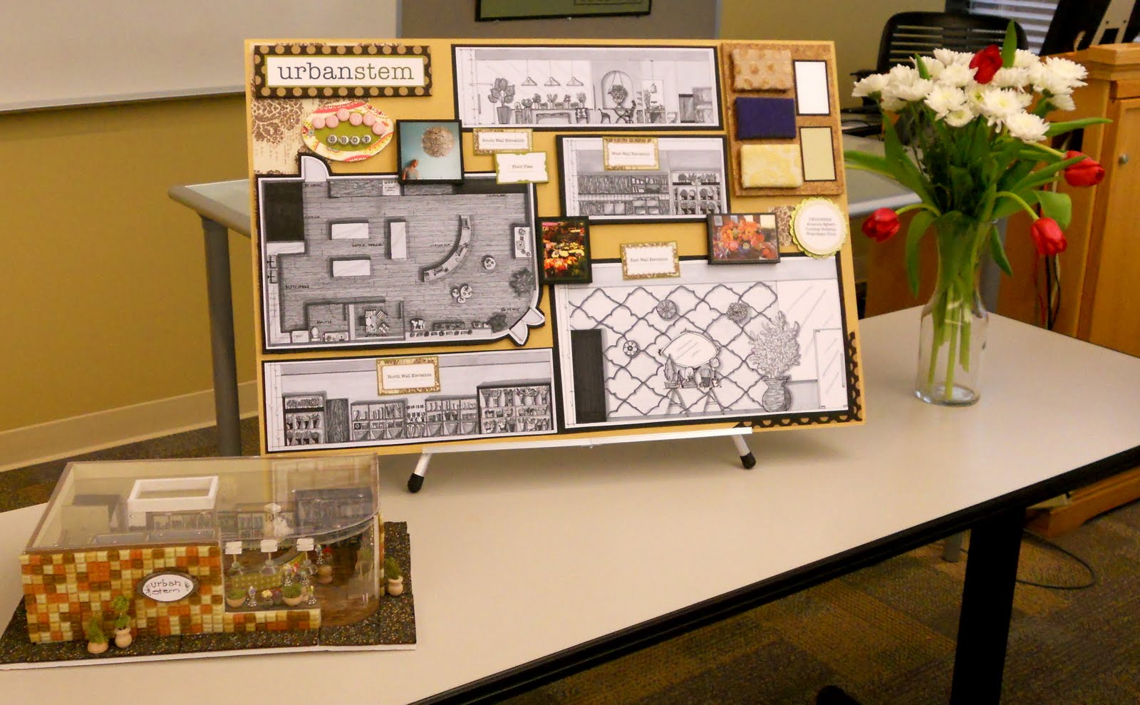 Brandalyn Designs: Urban Stem Flower Shop: Space Planning Final