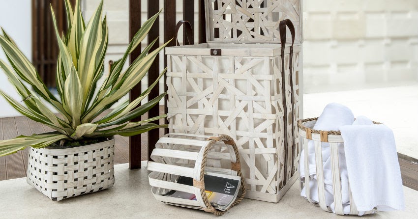 Ceste e cestini tendenza shabby