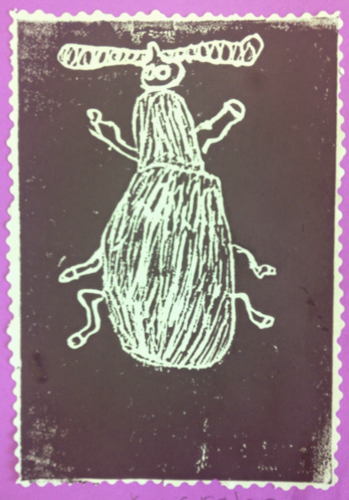 Into The Woods Road Art Studio: Printmaking with Insects!