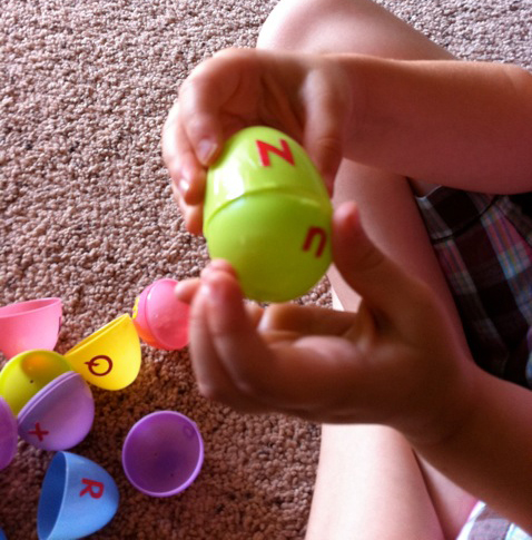 Alphabet Eggs Matching Game