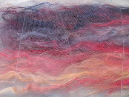 Soy silk fabric and embroidery