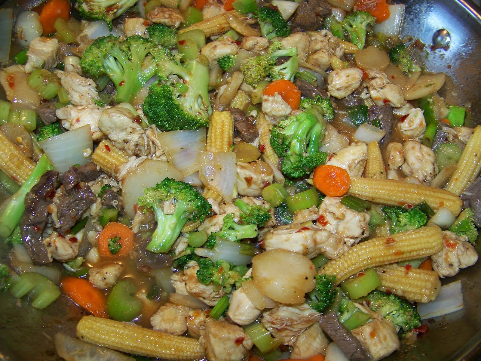 Kitchen Simmer Double Delight Chicken And Beef Stir Fry Kitchendrawercontest
