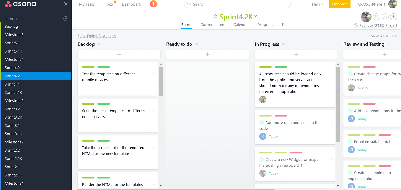 Scrumban using Asana