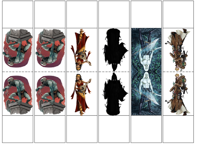 O molde para quem quiser fazer suas próprias miniaturas!