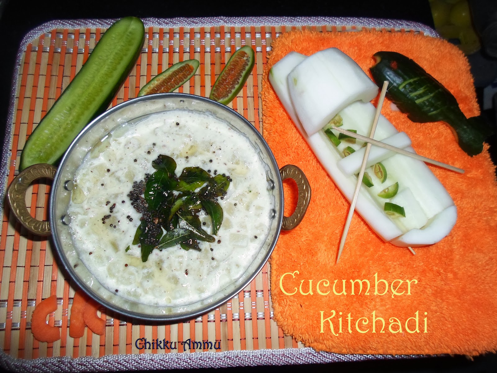 Chikkus Kitchen : Cucumber Kitchadi Recipe / Vellarikka Kitchadi Recipe