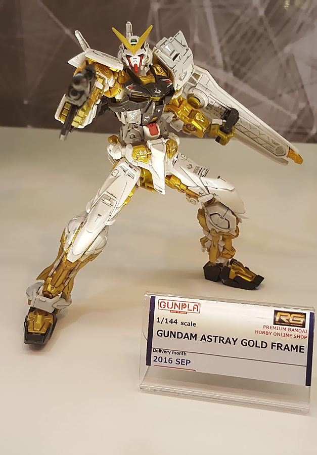 GUNDAM GUY: P-Bandai Exclusive: RG 1/144 Gundam Astray Gold Frame - On ...