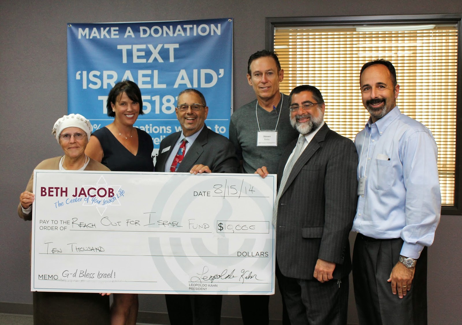 Jewish in San Diego: Beth Jacob Reaches Out for Israel!