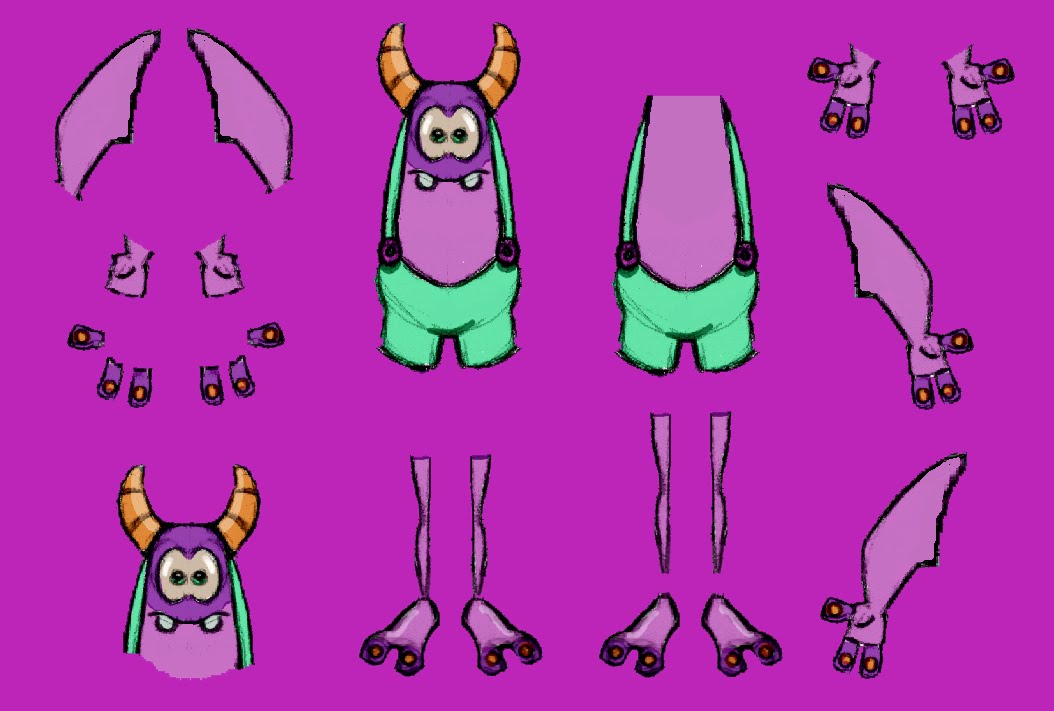 The Art of AnimationGirl: My characters for Cut-Out Animation class