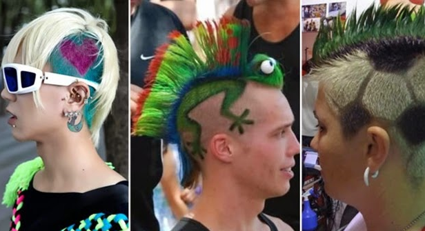 Contoh Model Gaya Rambut Unik dan Aneh Serta Lucu - Gaya Rambut