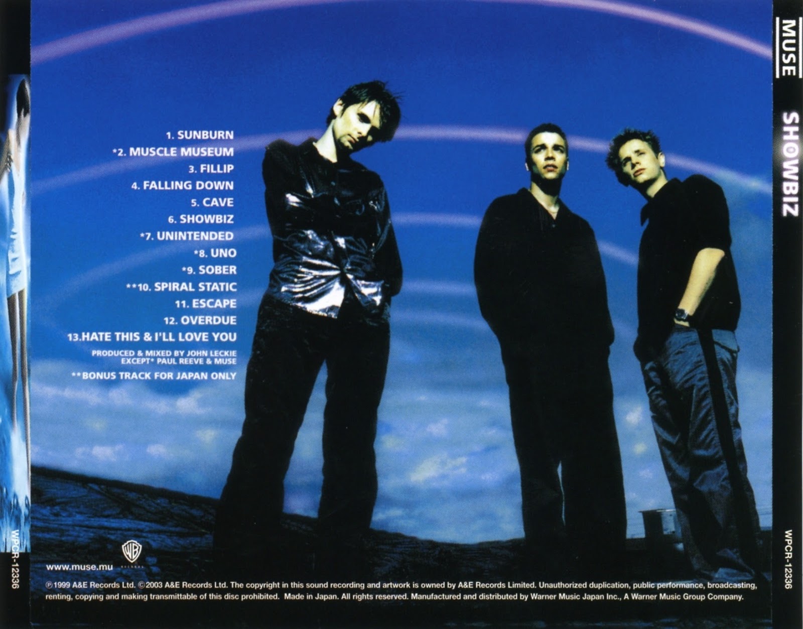 1999 Showbiz - Muse - Rockronología