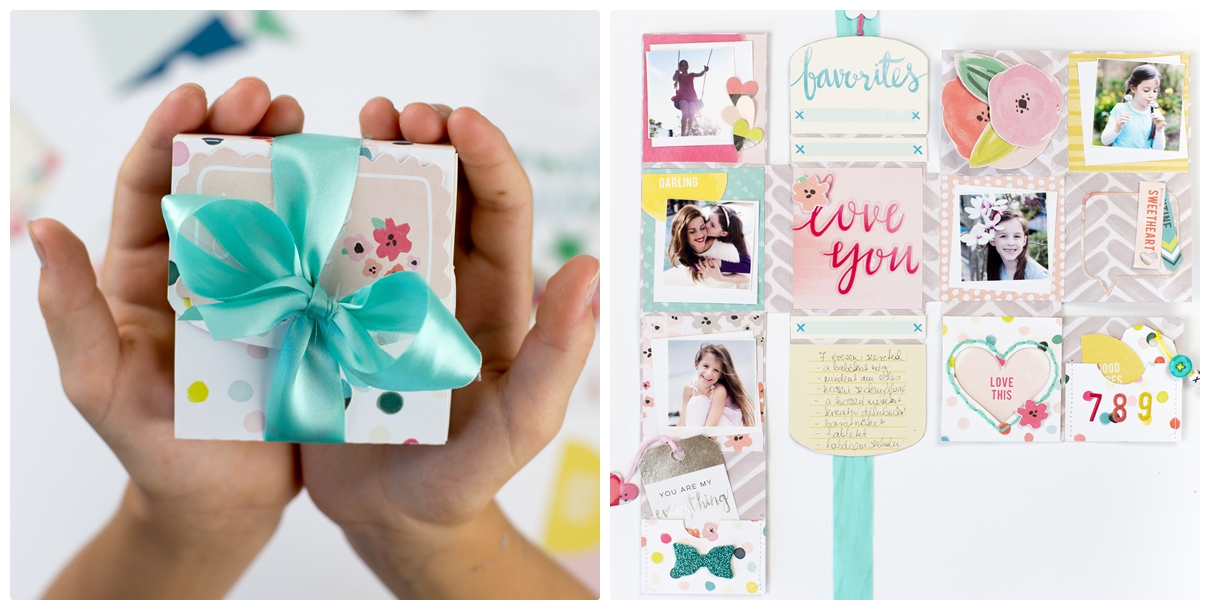 One-page mini album + Cut file - Bea Valint | Scrapbooks