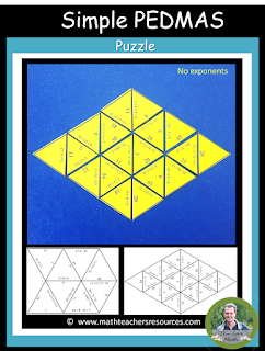 PEDMAS Activity ~ TenTors Math Teacher Resources