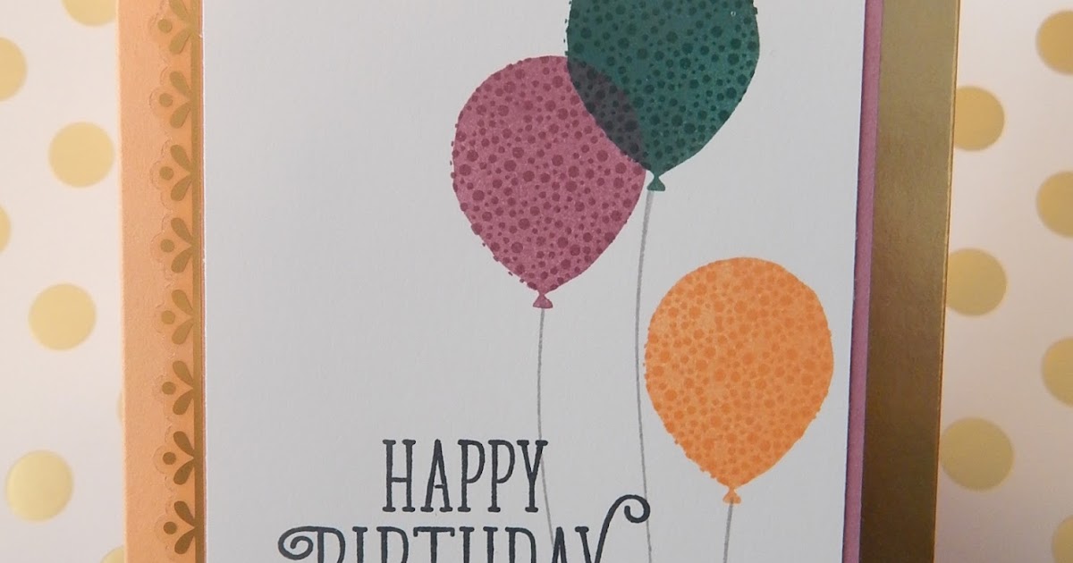 Ruth's Stamping Corner: Birthday Balloons