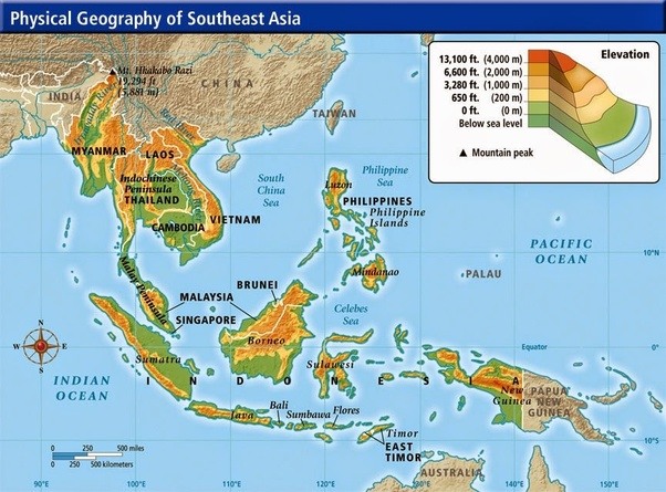 Southeast Asia: Geographic characteristics