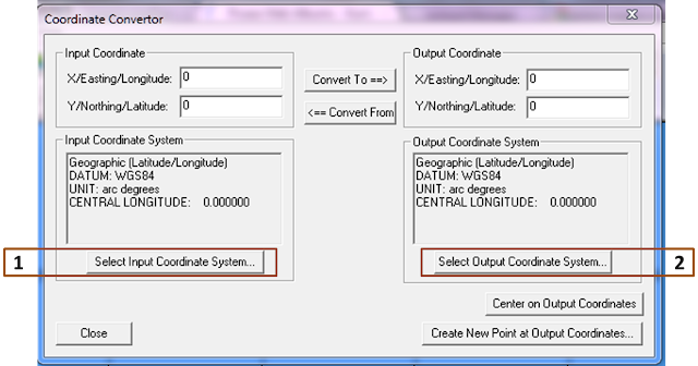 Coordinate Converter Tool Global Mapper | Global Mapper Indonesia