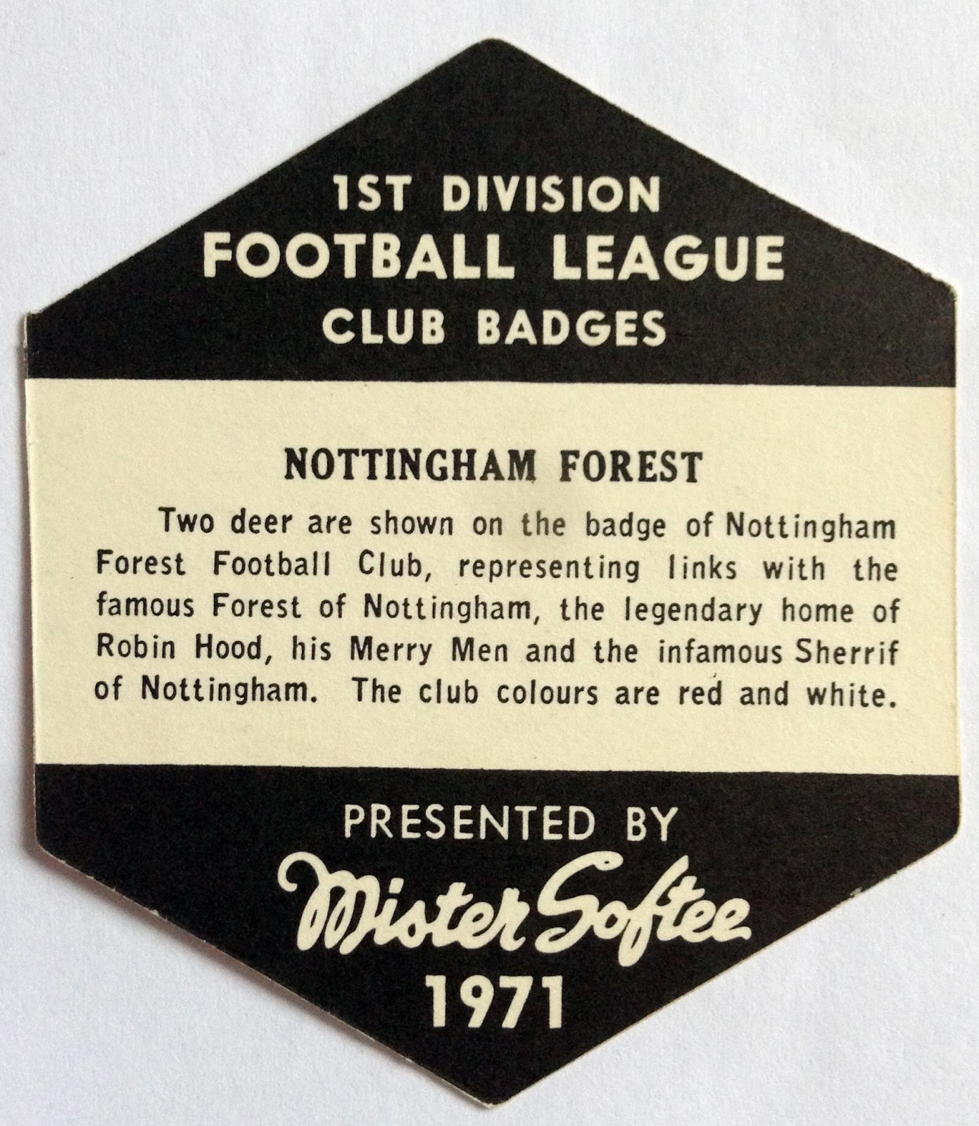 NFFC Cards & Stickers: Mister Softee 1st Division Football League Club ...