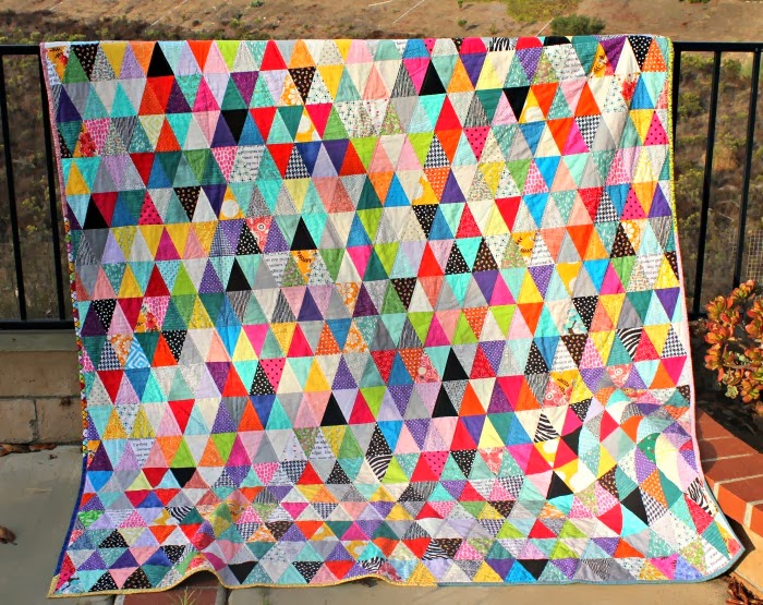 Piece At Last: Nearly 1000 Triangles Quilt