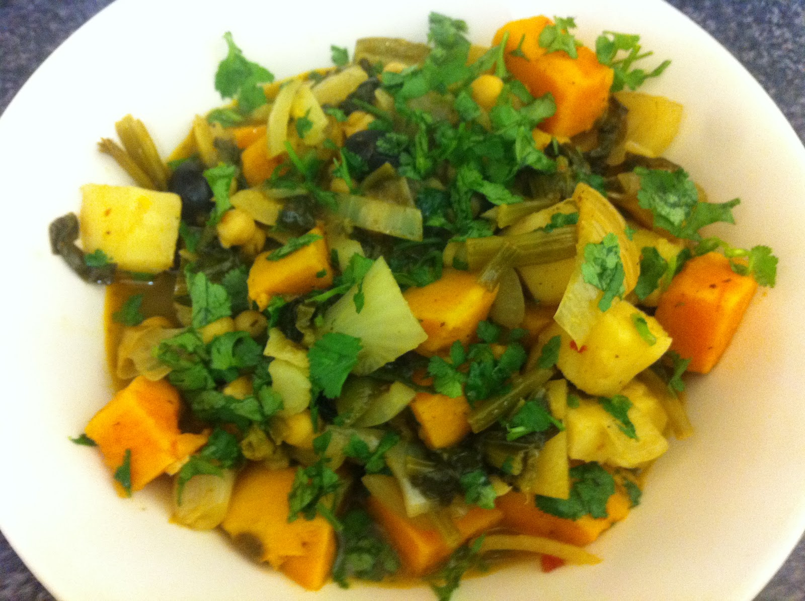 The lone gourmet: Vegetable tagine