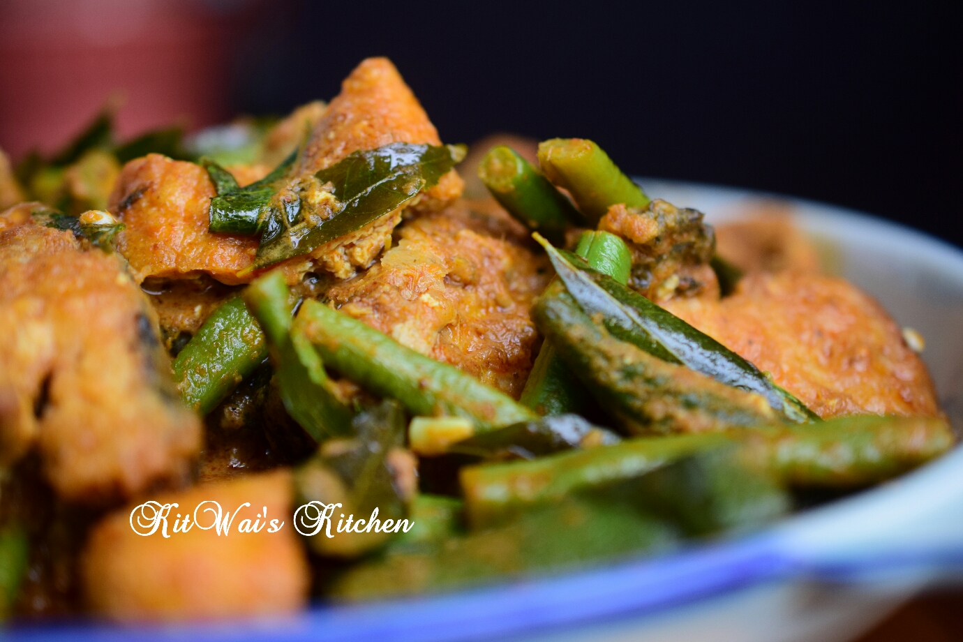 Kit Wai's kitchen : 咖喱素鱼 ~ Curry Vegetarian Mock Fish