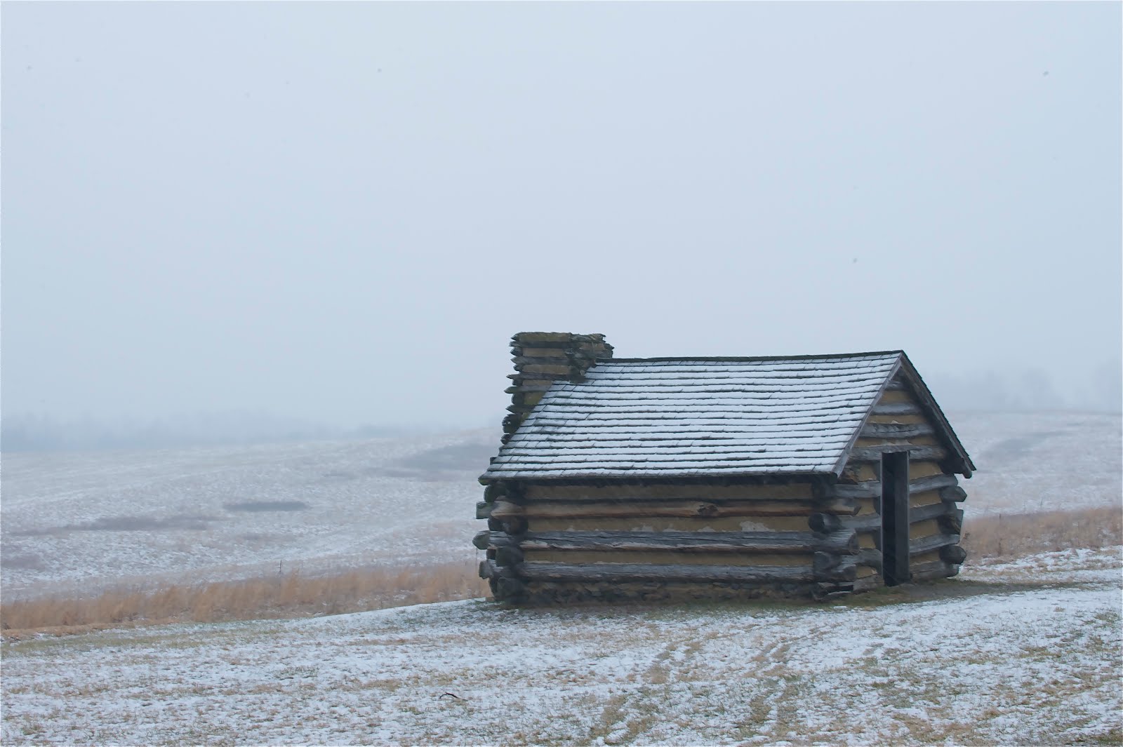 Back in the U.S.A.: Cabin in the Snow at Valley Forge Today