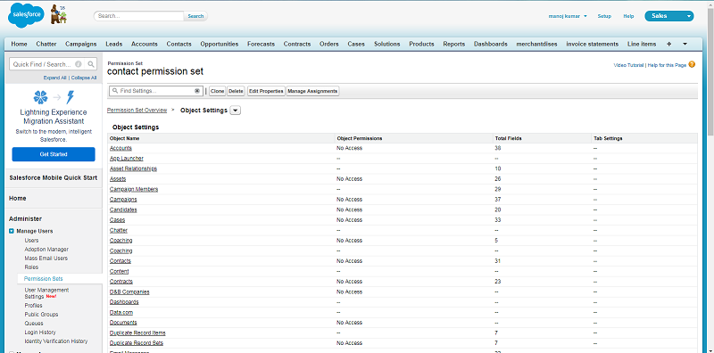 Permission sets in salesforce - SALESFORCE LEARNER