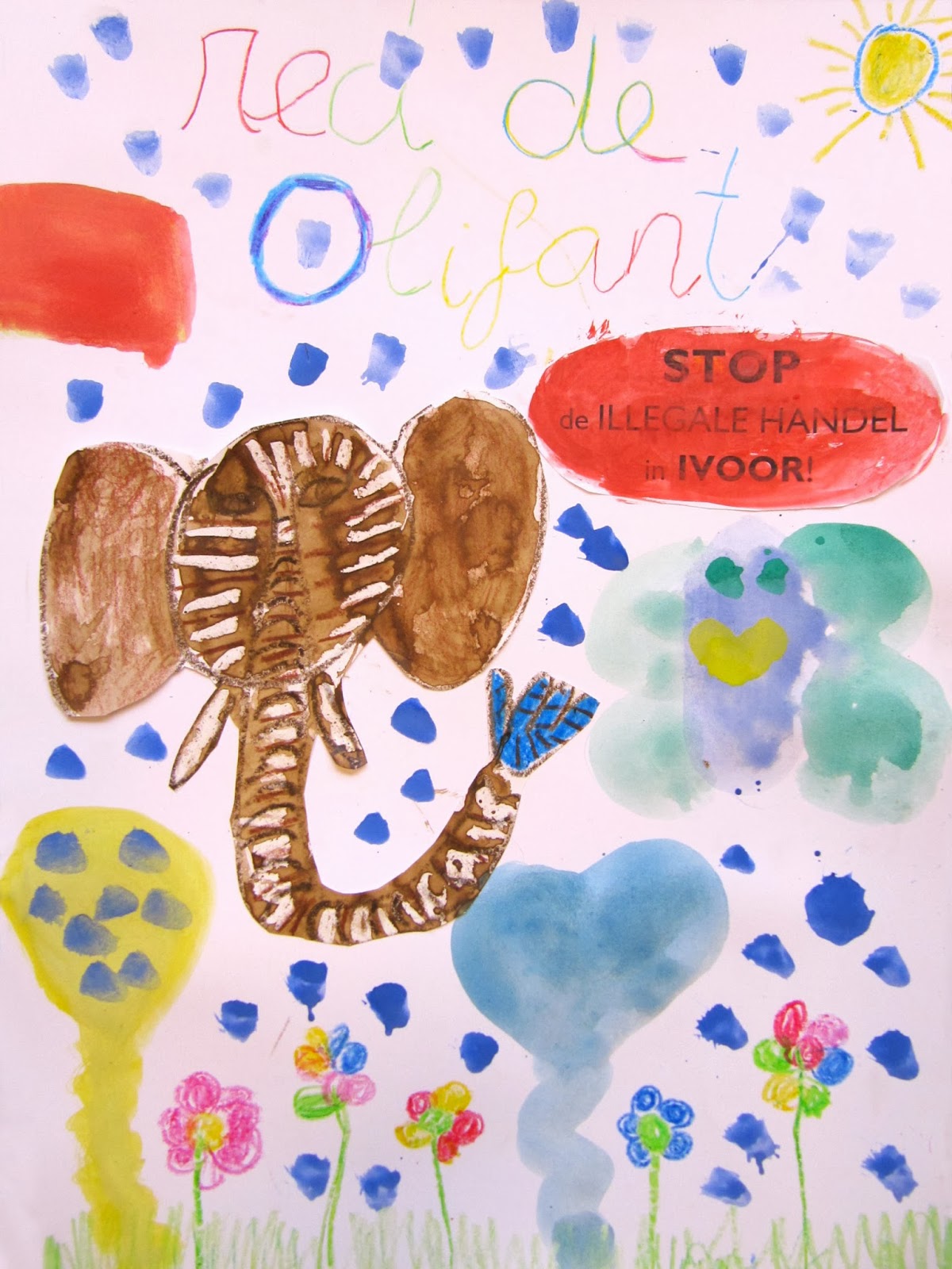 Fabriek Creatief: Handige Handjes - Poster 'Red de olifant!' 10/2013