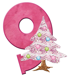 Alfabeto Navideño en Rosa con Árbol de Navidad, con Números. - Oh my ...