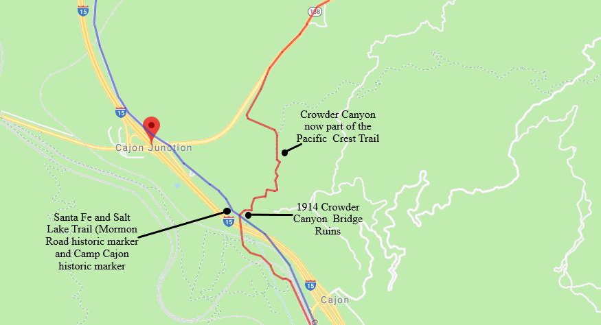Cajon Pass; Cajon Pass Toll Road, National Old Trails Road, US Route 66 ...