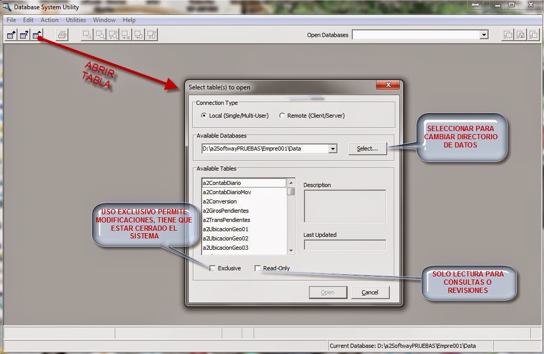 Utilitario DBISAM para el motor de base de datos de las herramientas de ...