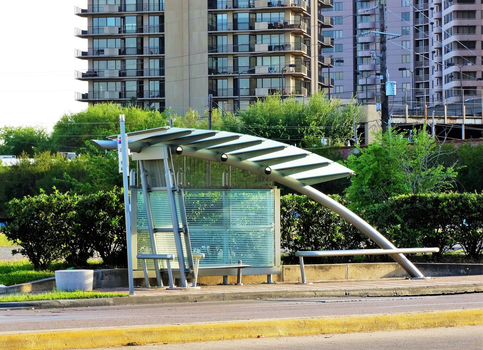 Houston Streetwise: Metro Bus Stop Shelters: Variations in Design