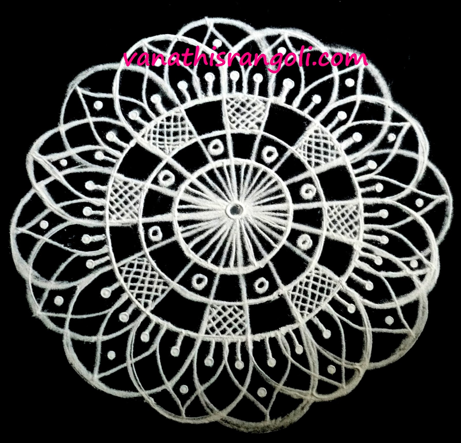 Vanathi's Rangoli / Kolangal: Rangoli / Kolam Without Color