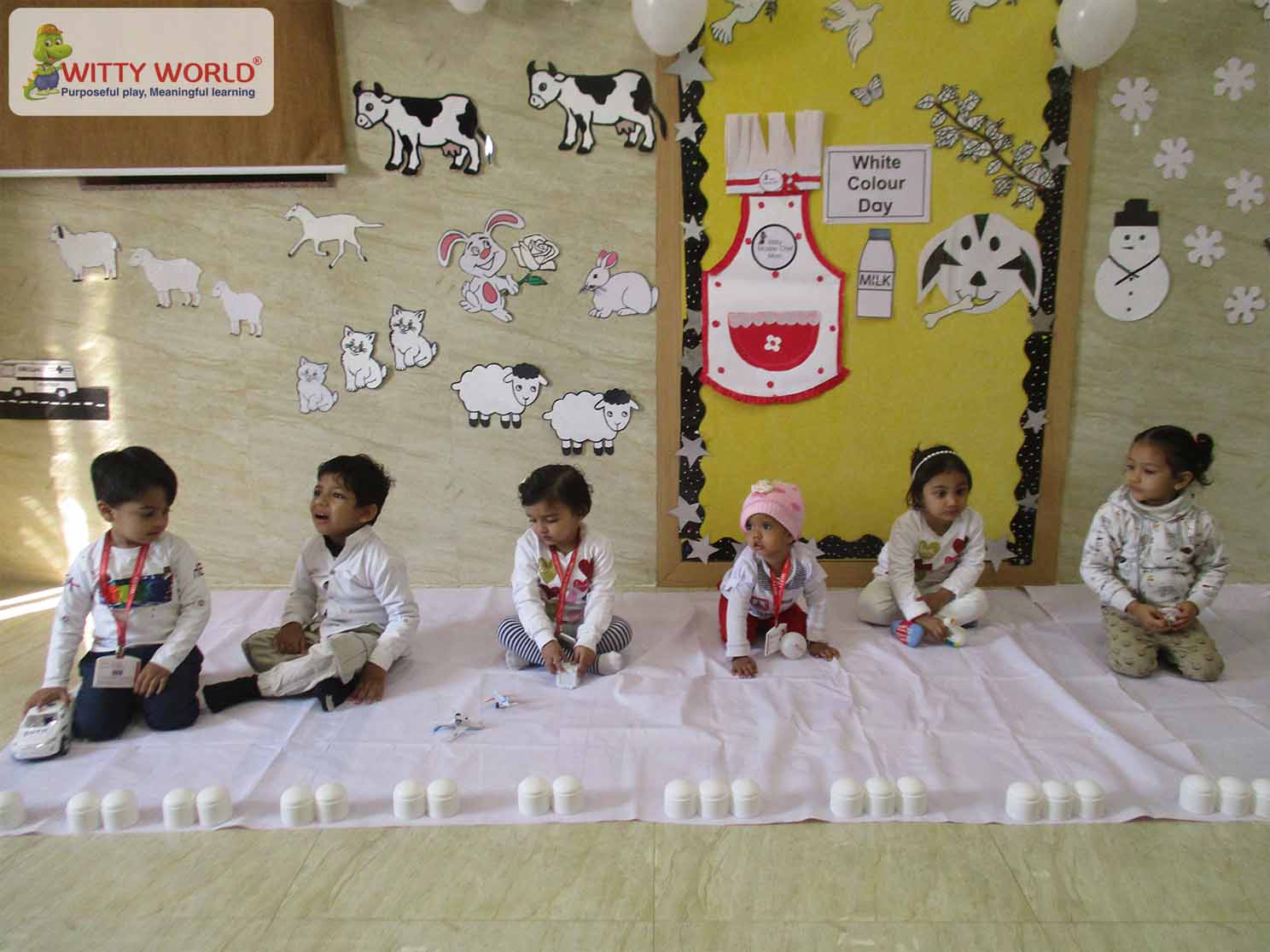 On the top of the World...: White Colour Day Celebration by Playgroup ...