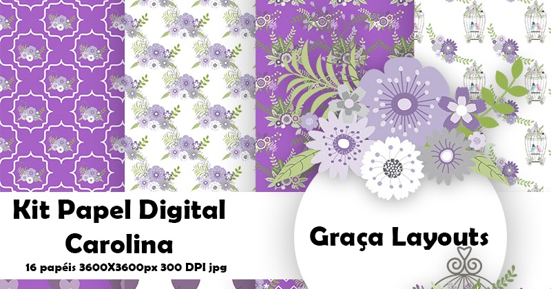 KIT PAPEL DIGITAL - CAROLINA