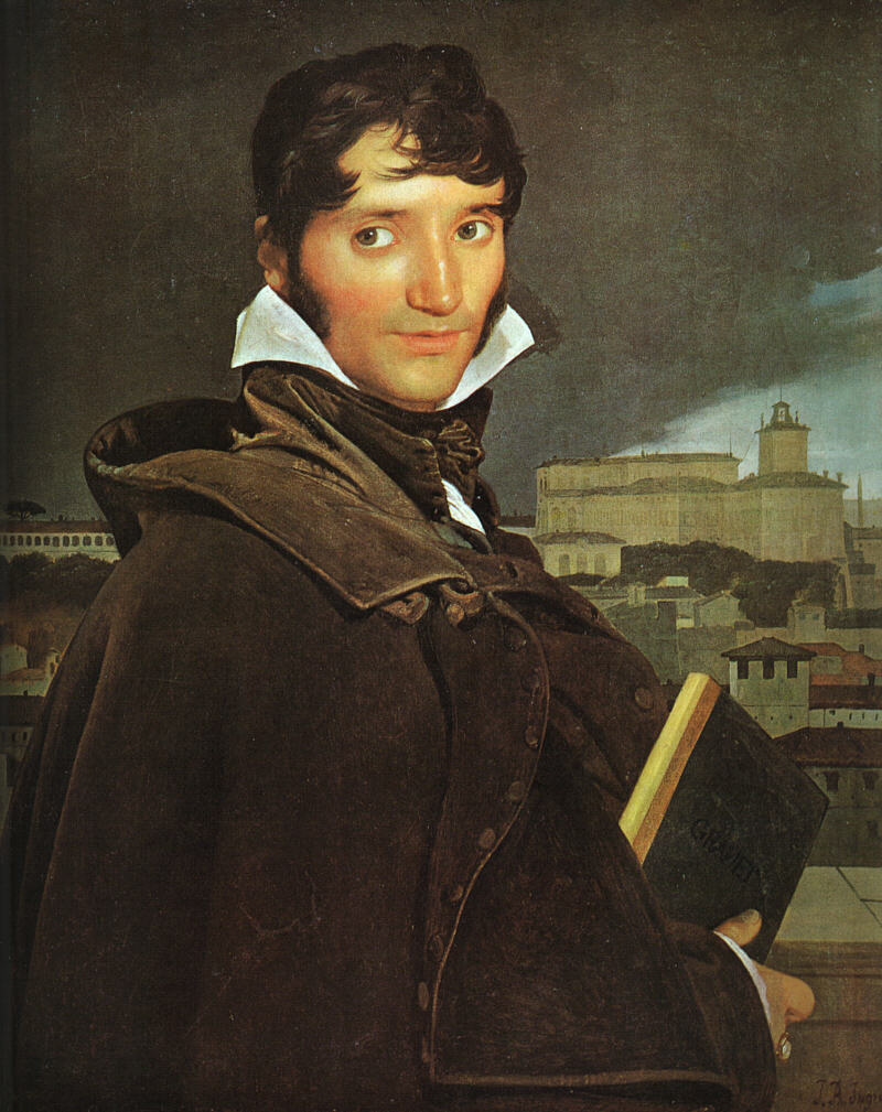 Painting of J. A. D. Ingres artist, J. A. D. Ingres paintings