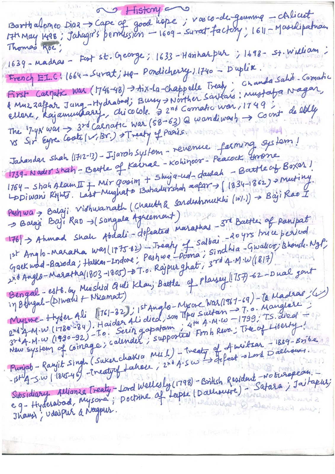 Genie Speaks: One Page Notes || History
