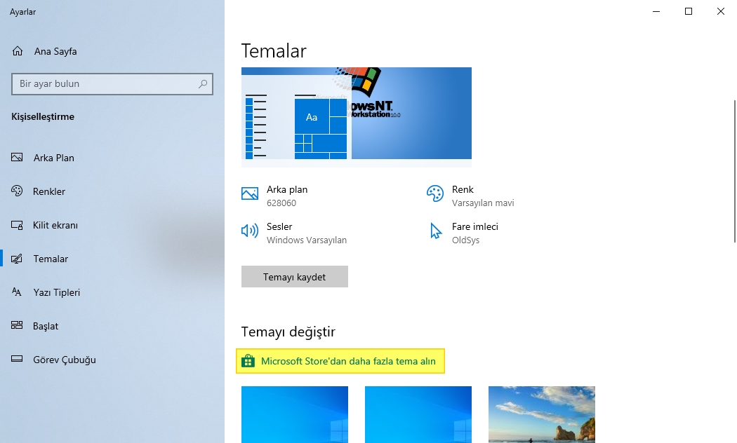 Windows 10 Tema Kılavuzu
