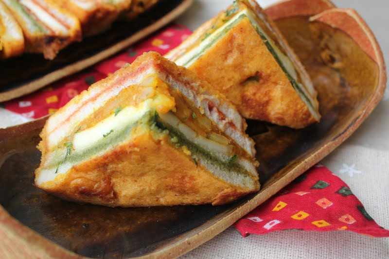 Stuffed Bread Pakoras - Ribbons to Pastas