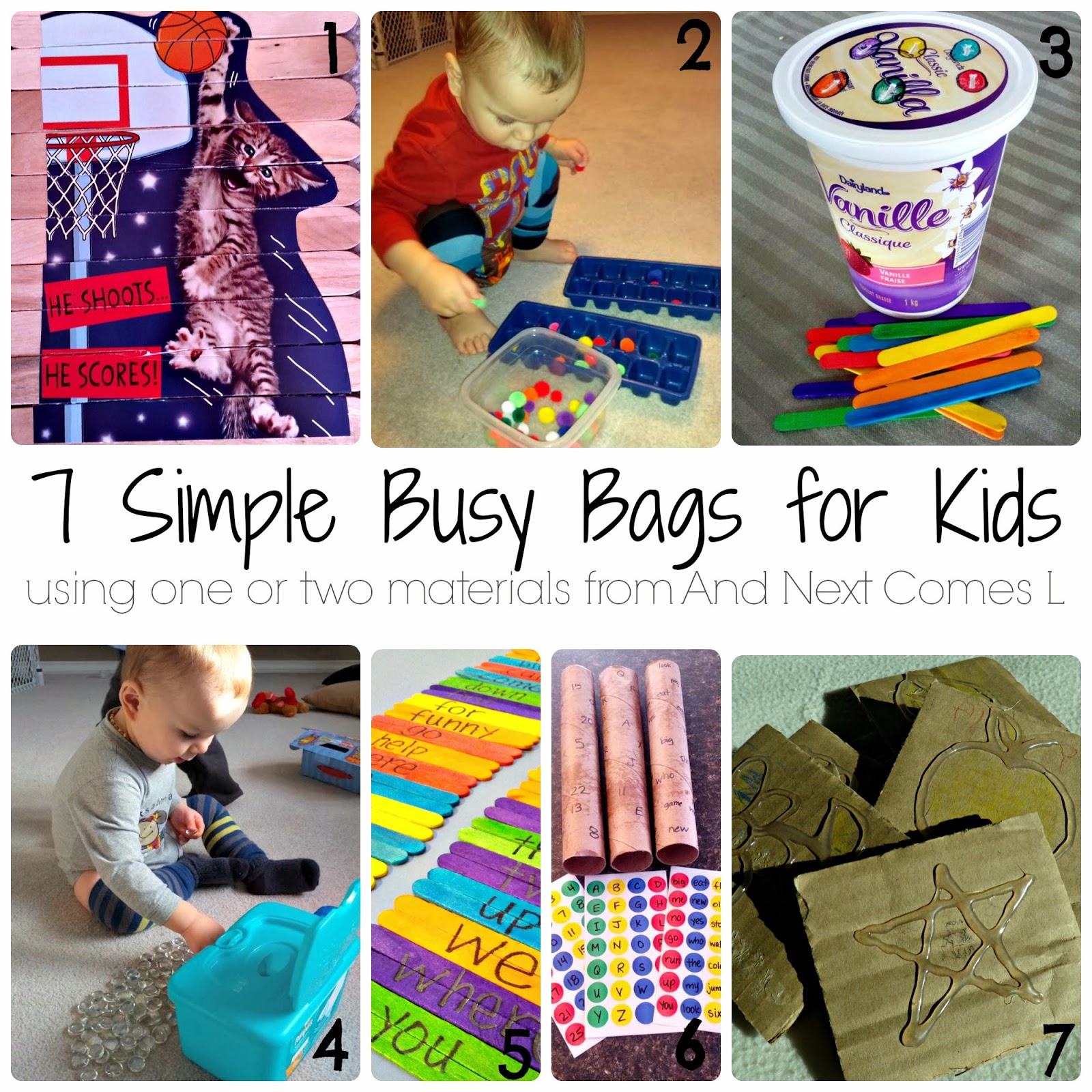 50+ Simple Play & Learning Ideas for Kids Using One or Two Materials ...