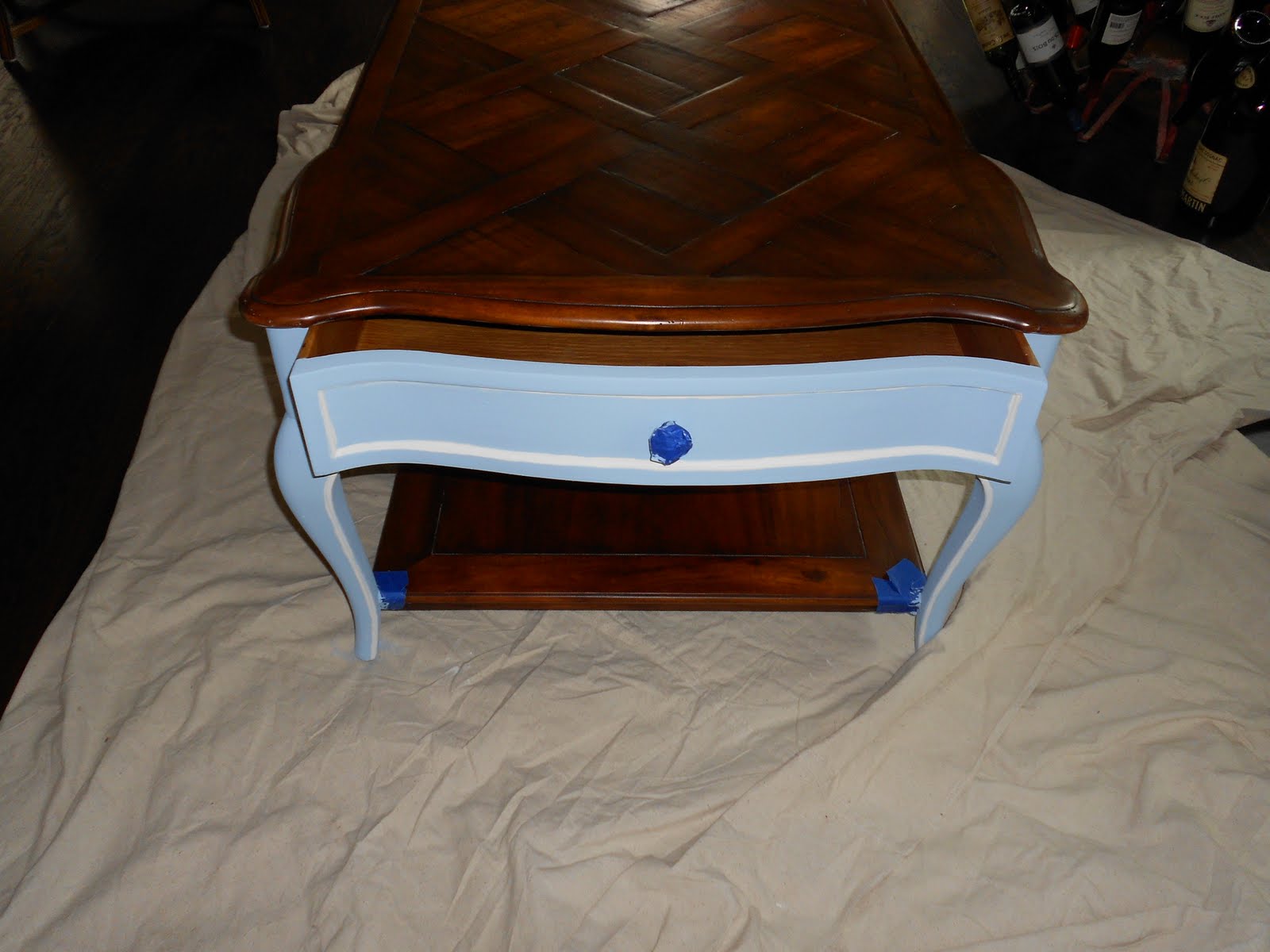My Faux French Chateau: Reproduction French Coffee Table - Repainted ...