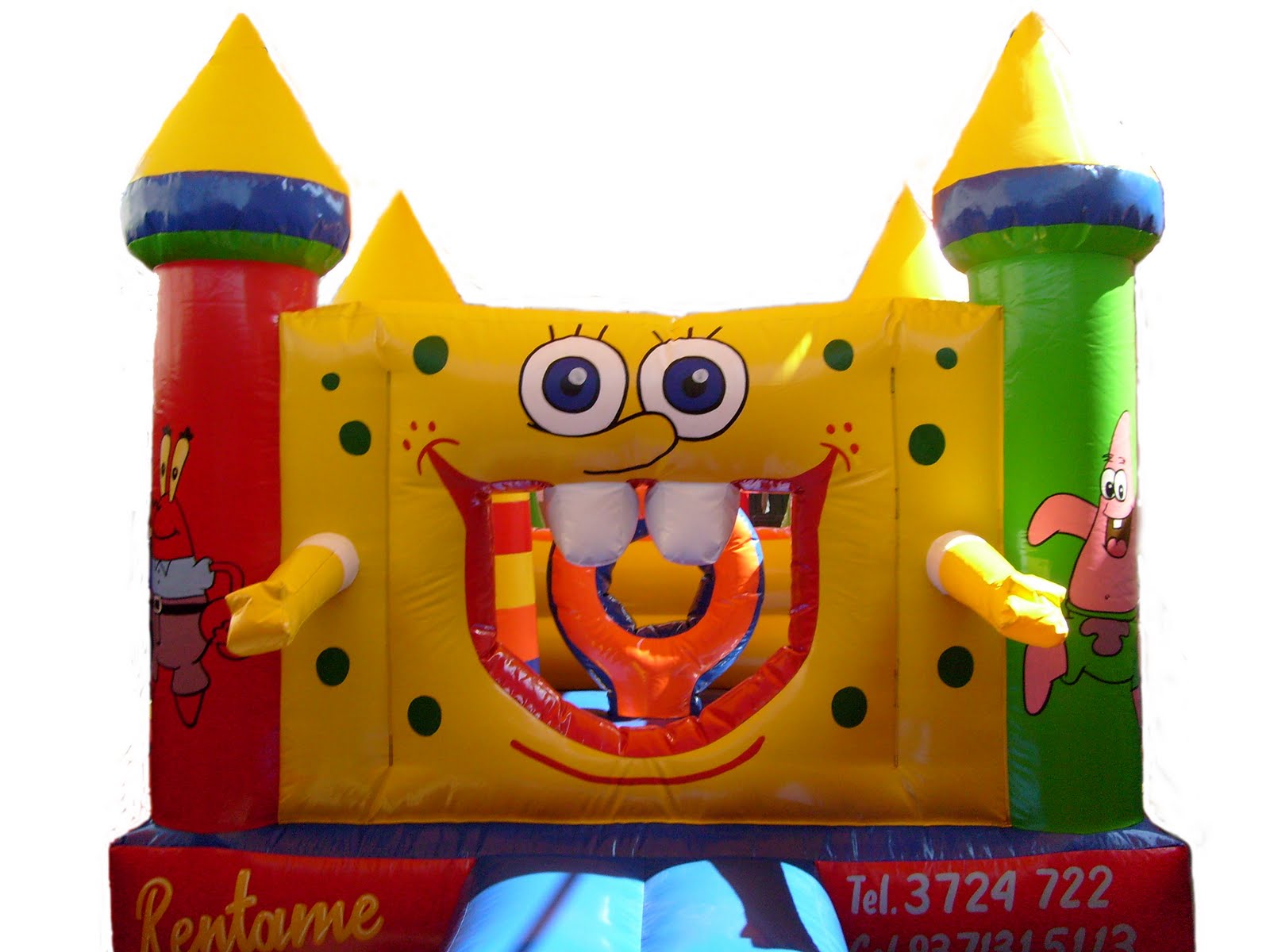 Brincolín Inflable: El Divertido Brincolín de Bob Esponja.