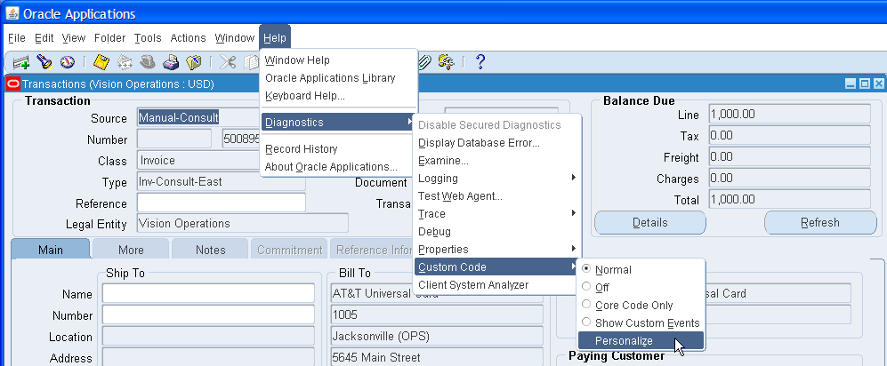 Receivables - Oracle EBS R12: Default Draft Option When Create ...