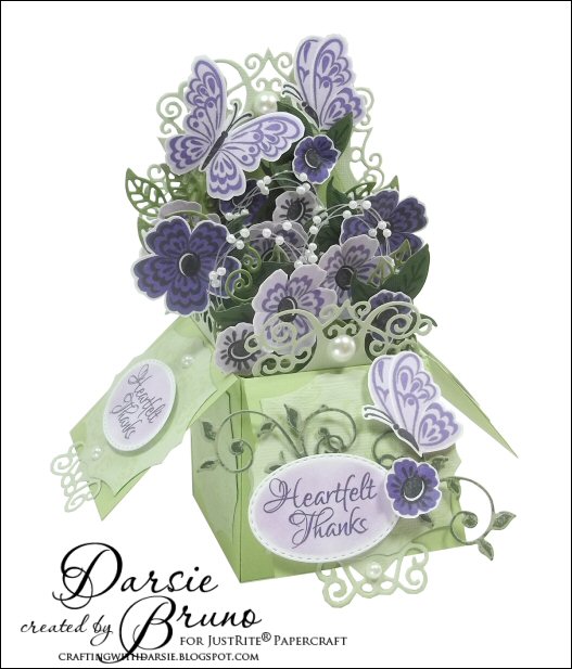 Crafting with Darsie: JustRite Papercraft: Spring Flower Box