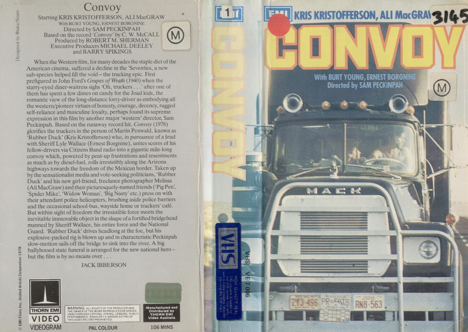 Australian VHS Covers: Thorn Emi Collection