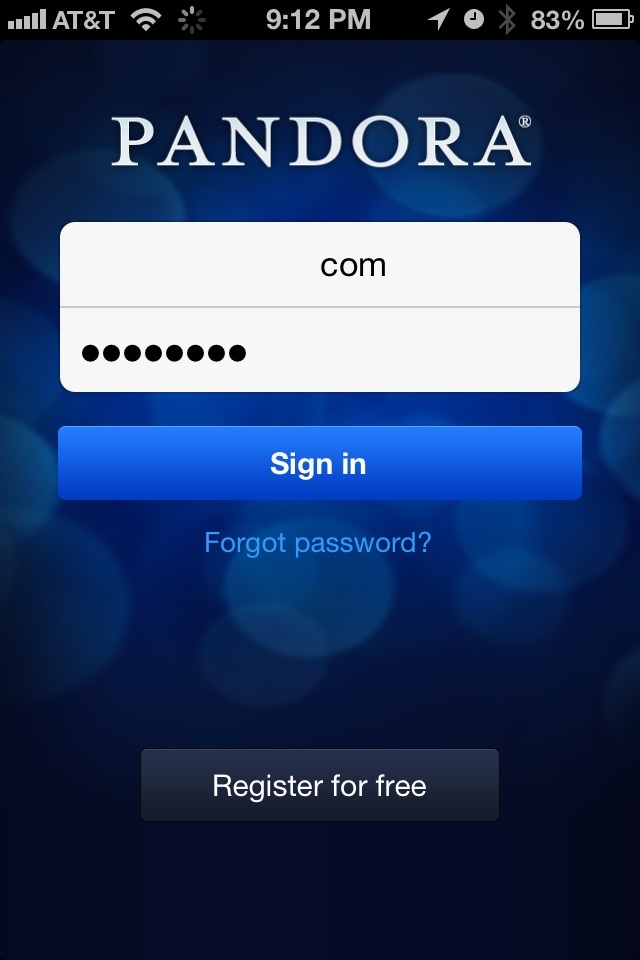 iPhone Tutorial and More : Pandora App Screenshots