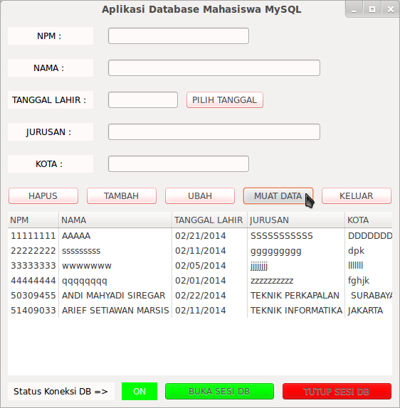 Membuat Aplikasi MYSQL Database dengan Menggunakan BAIK Versi 8 (Bagian ...