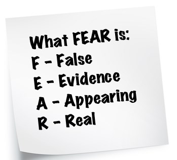 Faith Moments Devotional: Fear: False Evidence Appearing Real