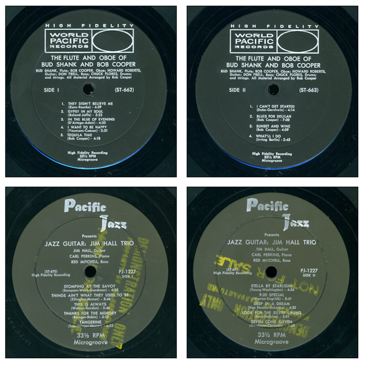 PACIFIC JAZZ / WORLD PACIFIC LABELOGRAPHY: PACIFIC JAZZ 12” LP – 1200 ...